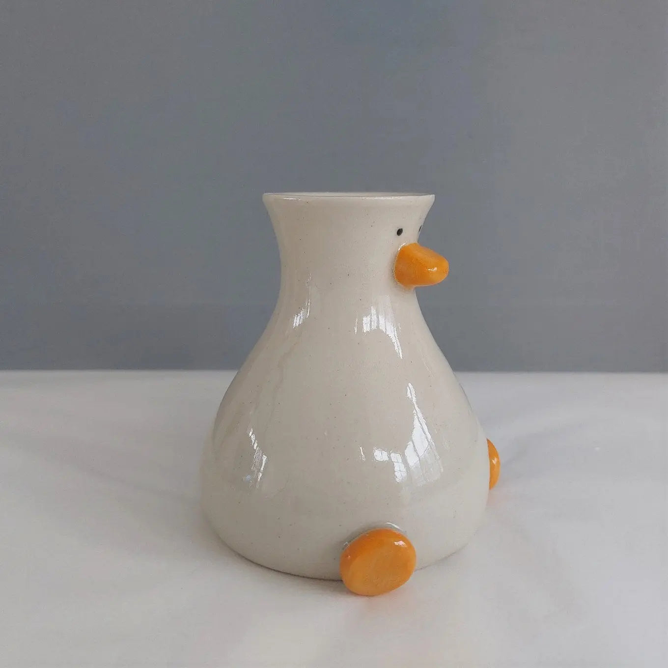 Round Boy - Handmade Ceramic Duck Vase Gift Home Decor Cute Meme Etsy ...