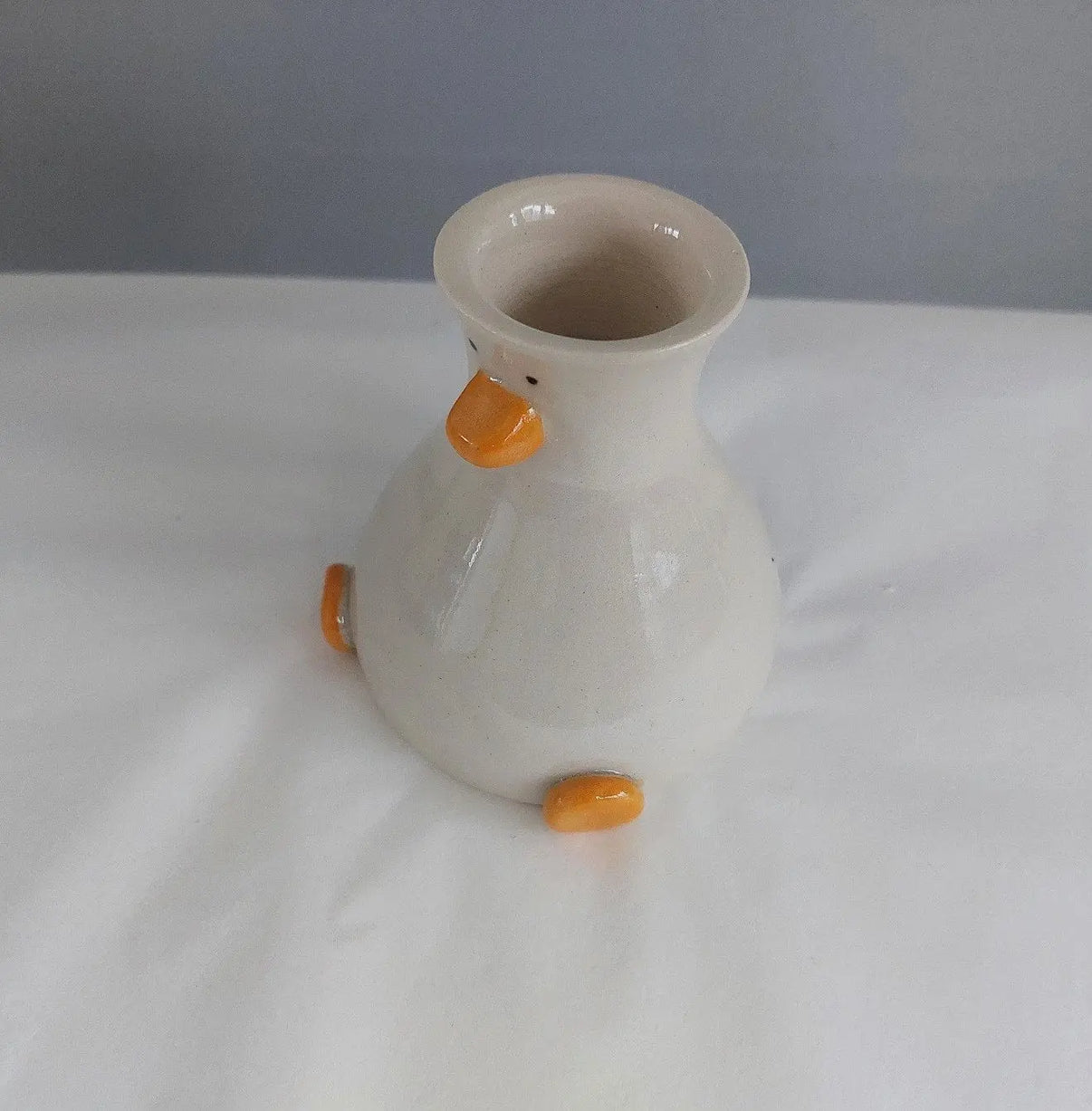 Round Boy - Handmade Ceramic Duck Vase Gift Home Decor Cute Meme Etsy ...