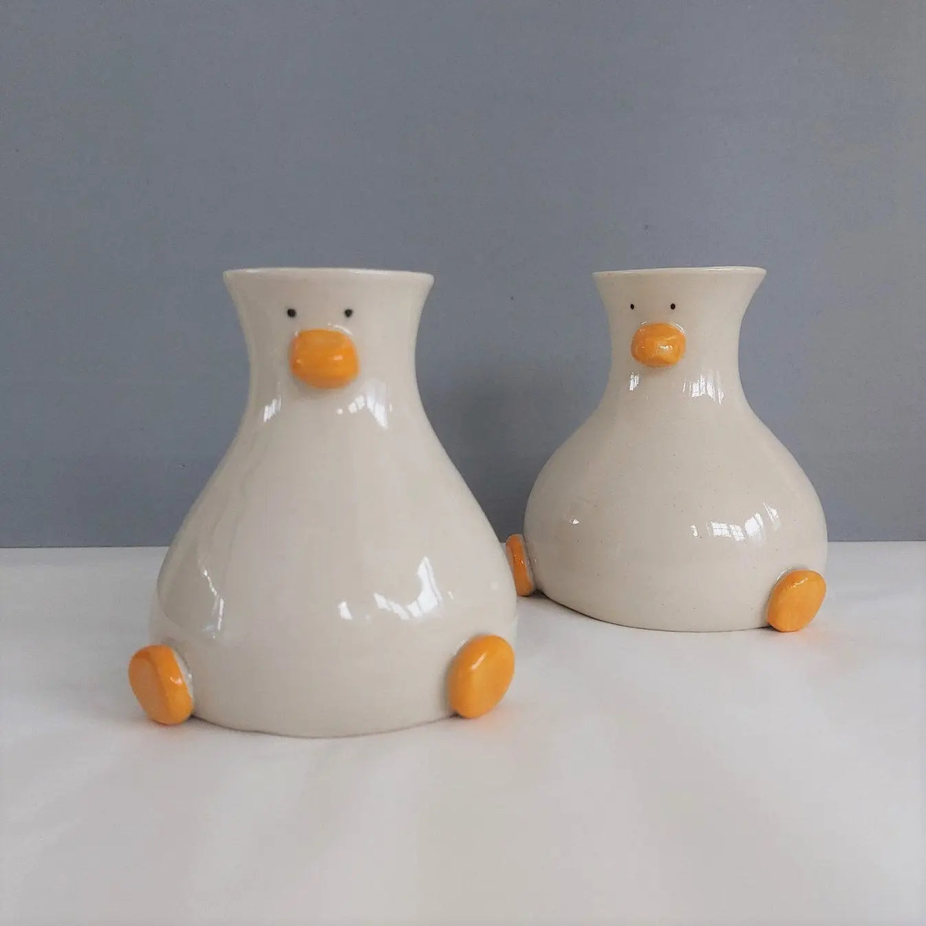 Round Boy - Handmade Ceramic Duck Vase Gift Home Decor Cute Meme Etsy ...